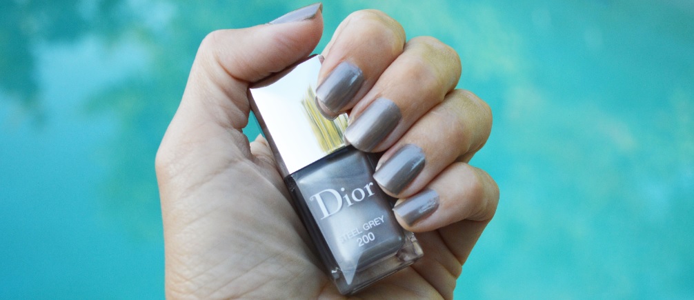 Dior Steel Grey nail polish for fall 2016 | San Francisco Beauty Blogger