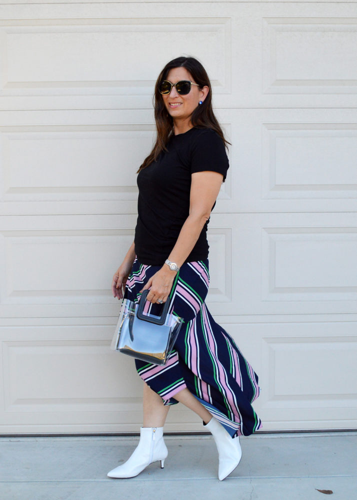 Playing with stripes and asymmetrical lines for fall – Bay Area Fashionista
