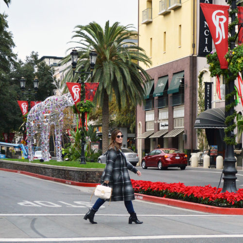 Vintage brooch and plaid coat – Bay Area Fashionista