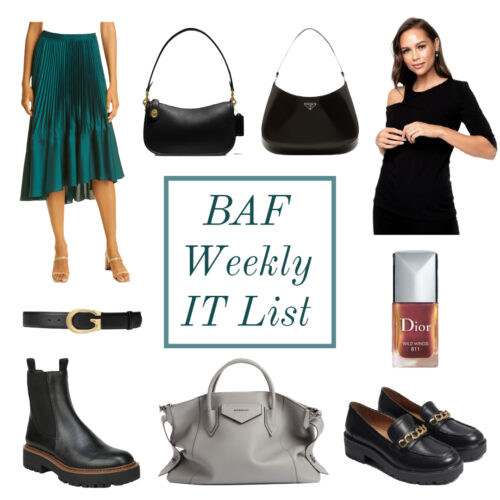 BAF Weekly IT List and weekend sales – Bay Area Fashionista