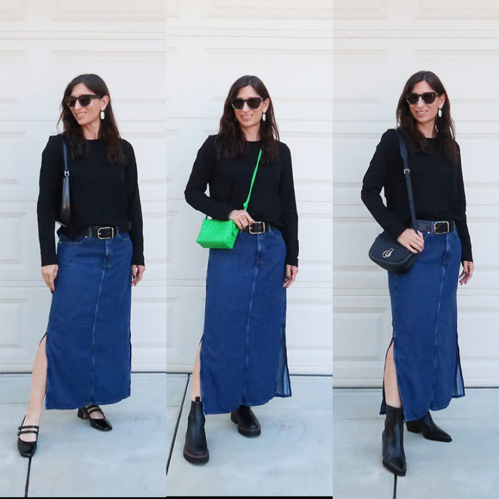 Denim pencil skirt outfit ideas – Bay Area Fashionista