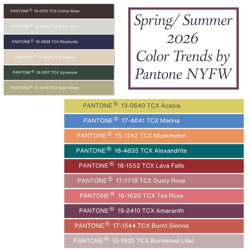 Spring 2026 color trends from Pantone at NYFW – Bay Area Fashionista